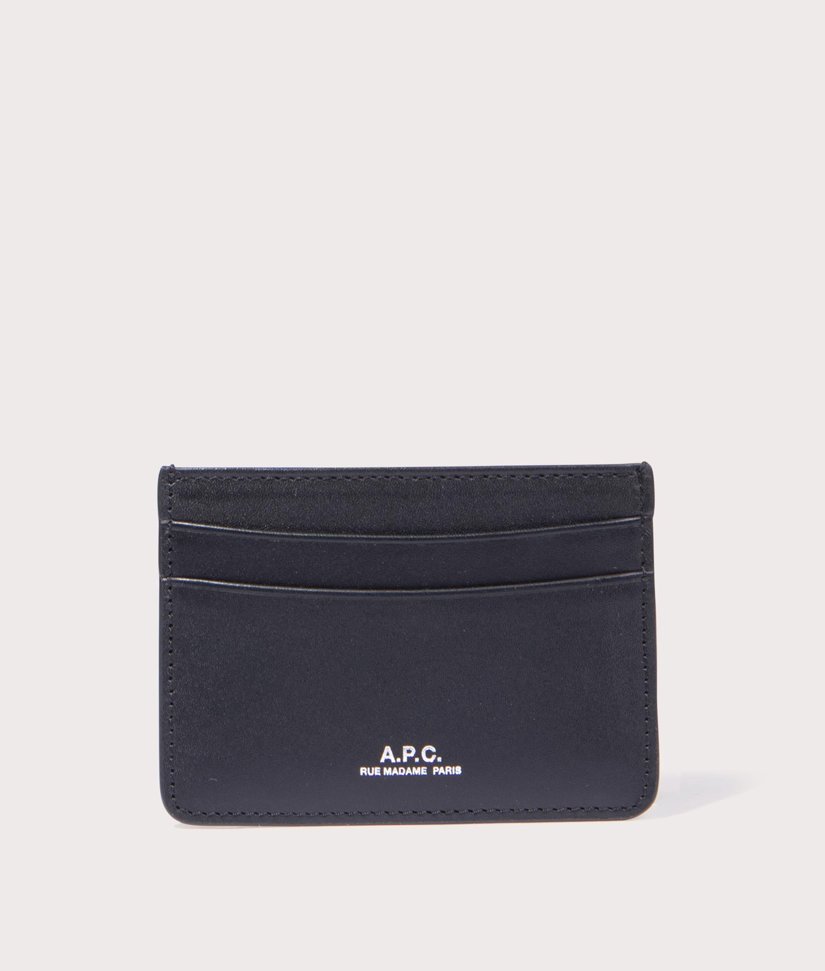 Andre Leather Card Holder Noir | A.P.C. | EQVVS