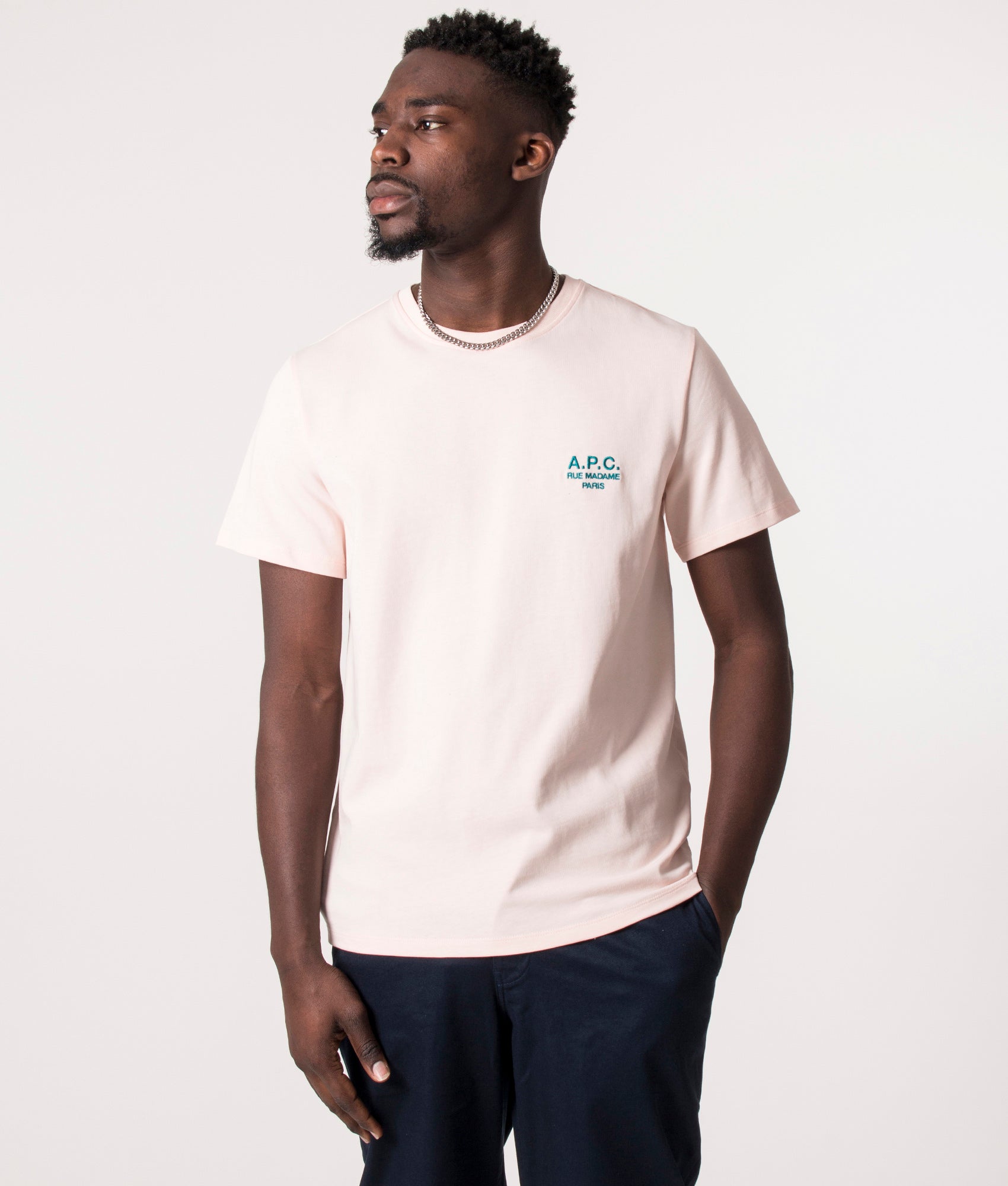 New Raymond T-Shirt Pale Rose | A.P.C. | EQVVS
