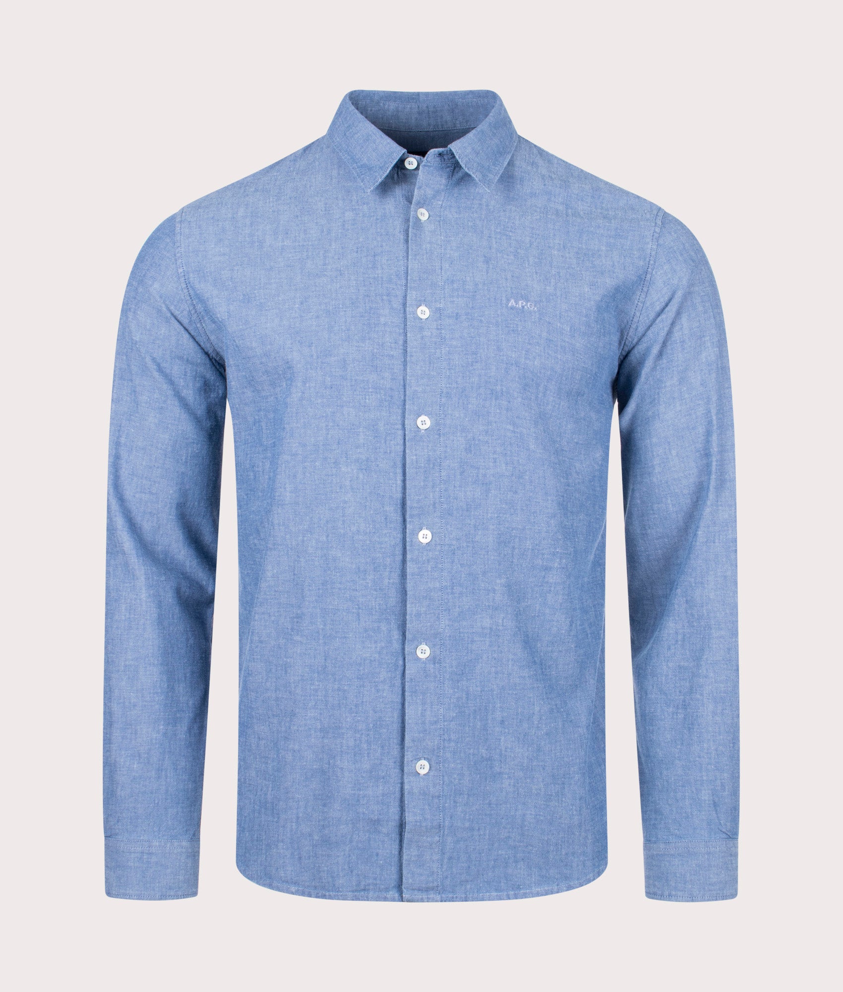 Hector Logo Shirt Indigo | A.P.C. | EQVVS