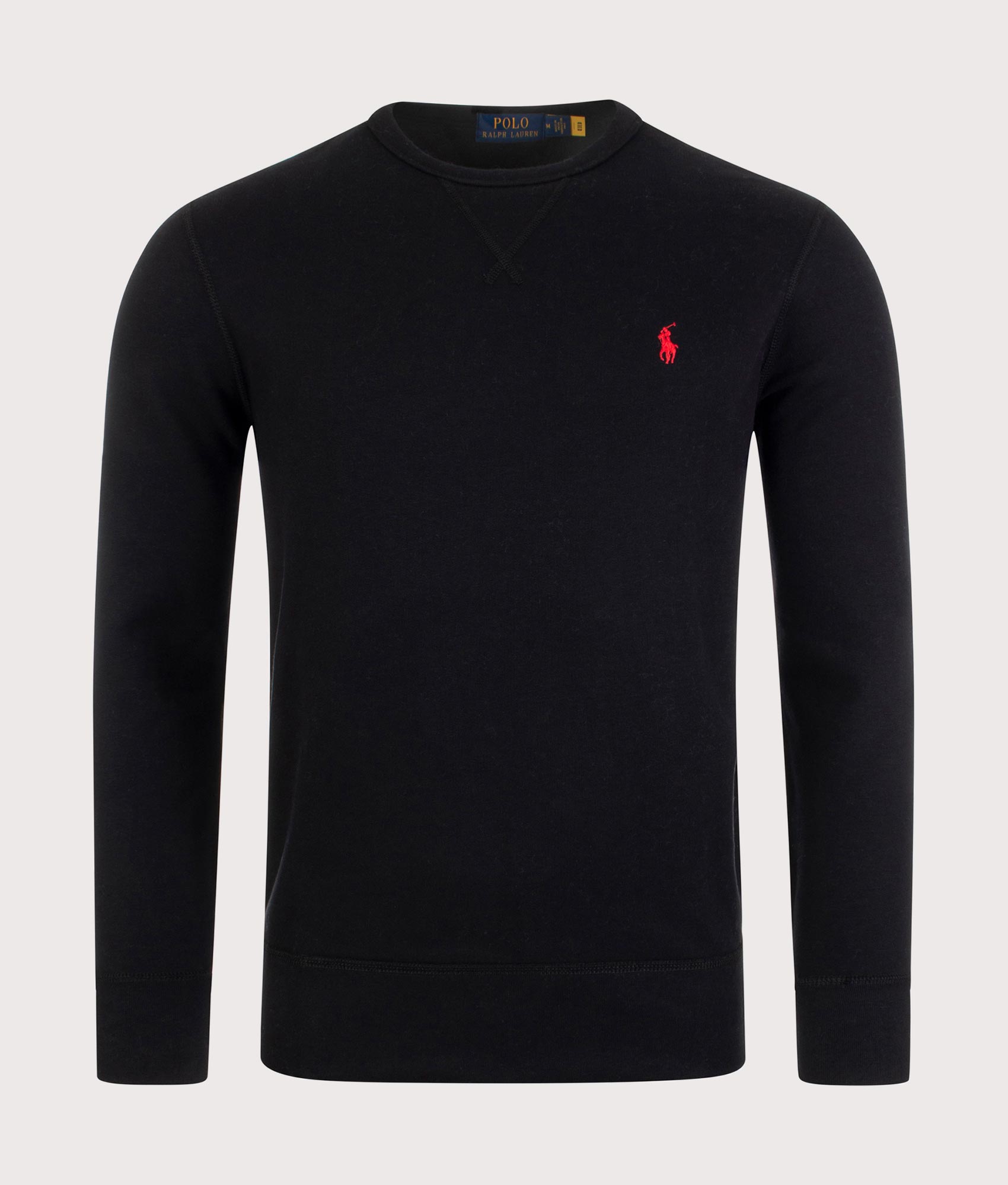The RL Fleece Sweatshirt Black and Red | Polo Ralph Lauren | EQVVS
