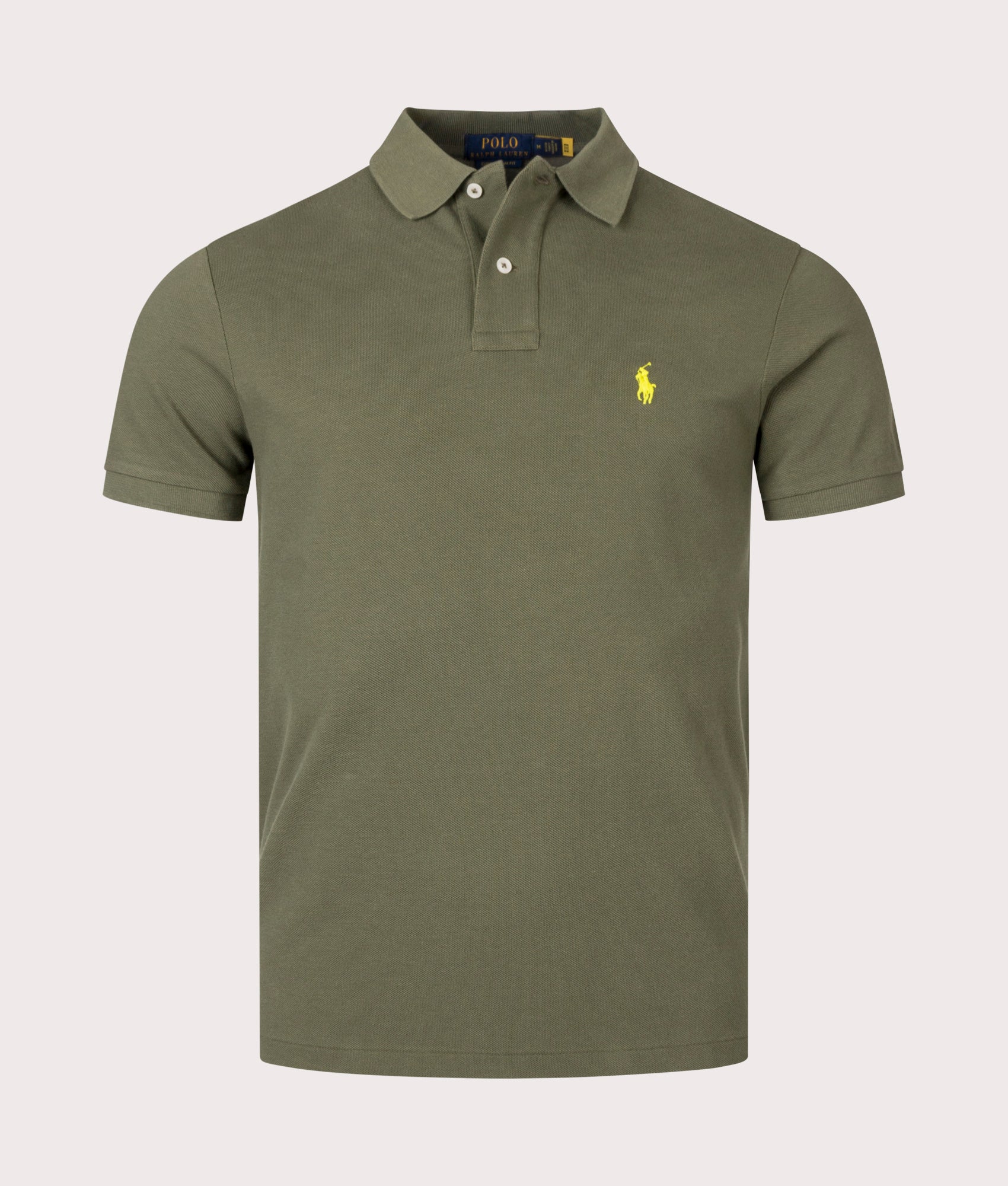 Custom Slim Fit Mesh Polo Shirt Dark Sage | Polo Ralph Lauren | EQVVS