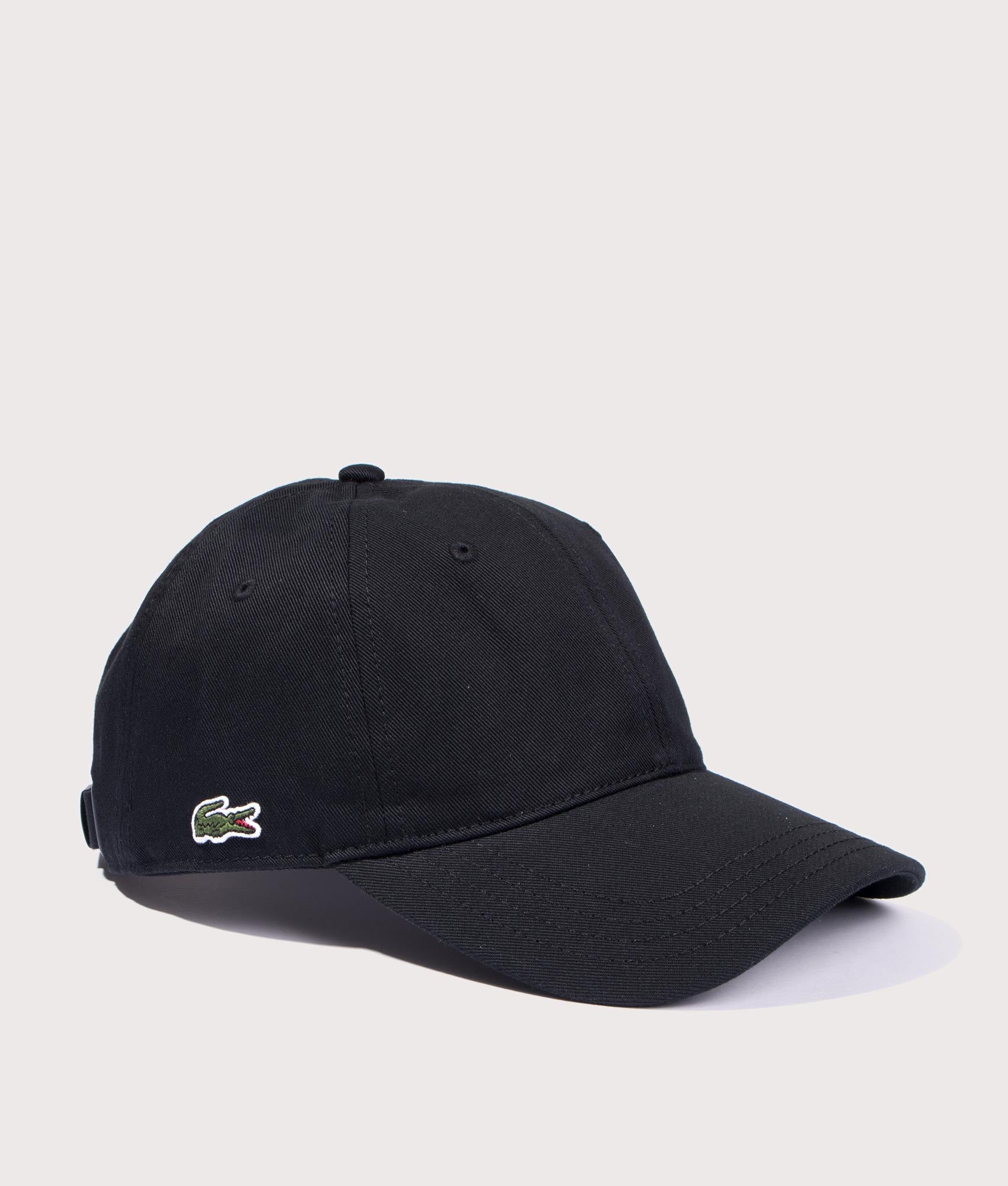 Cotton Twill Cap Black | Lacoste | EQVVS