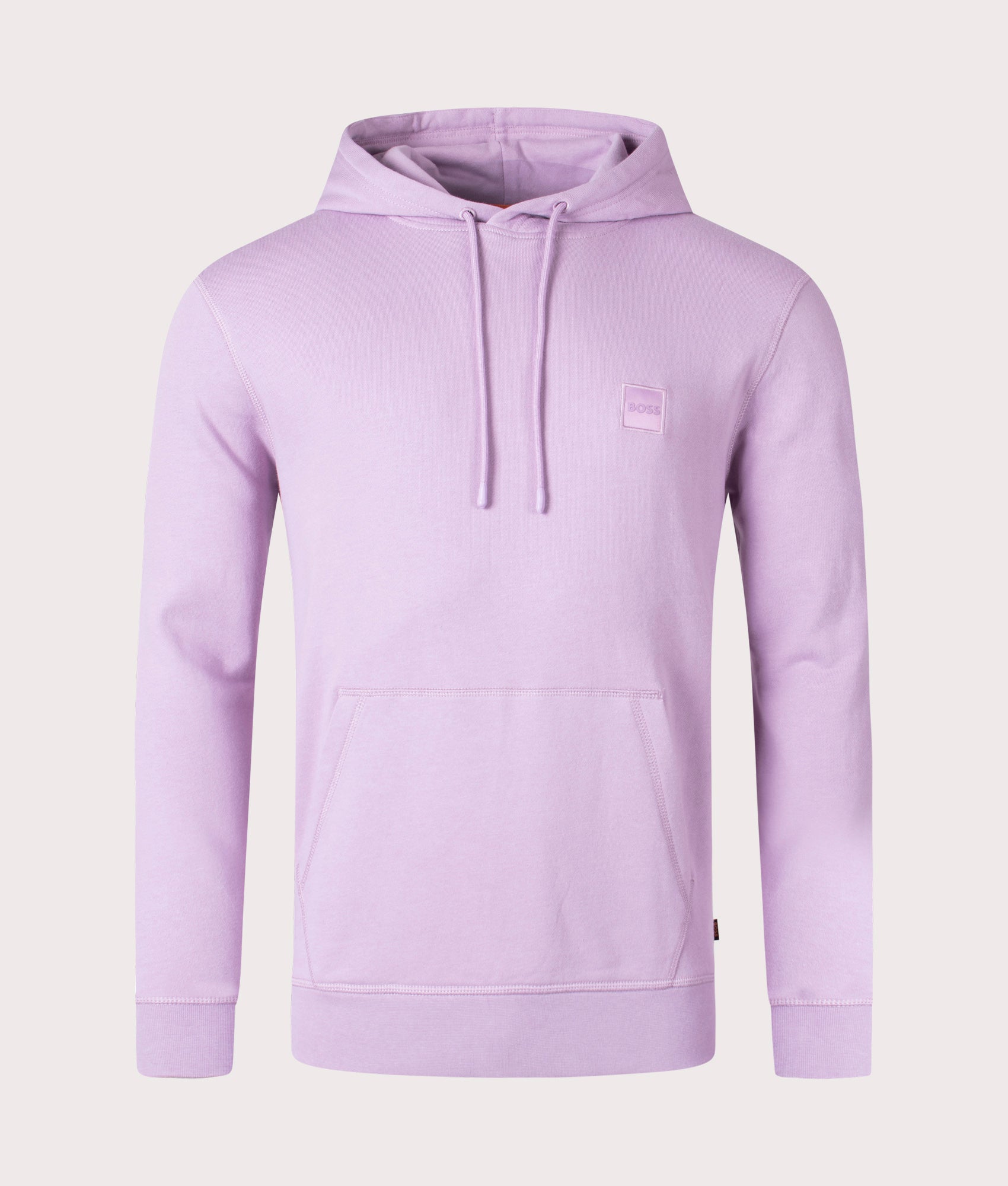 Wetalk Logo Pastel Purple Patch Hoodie | BOSS | EQVVS