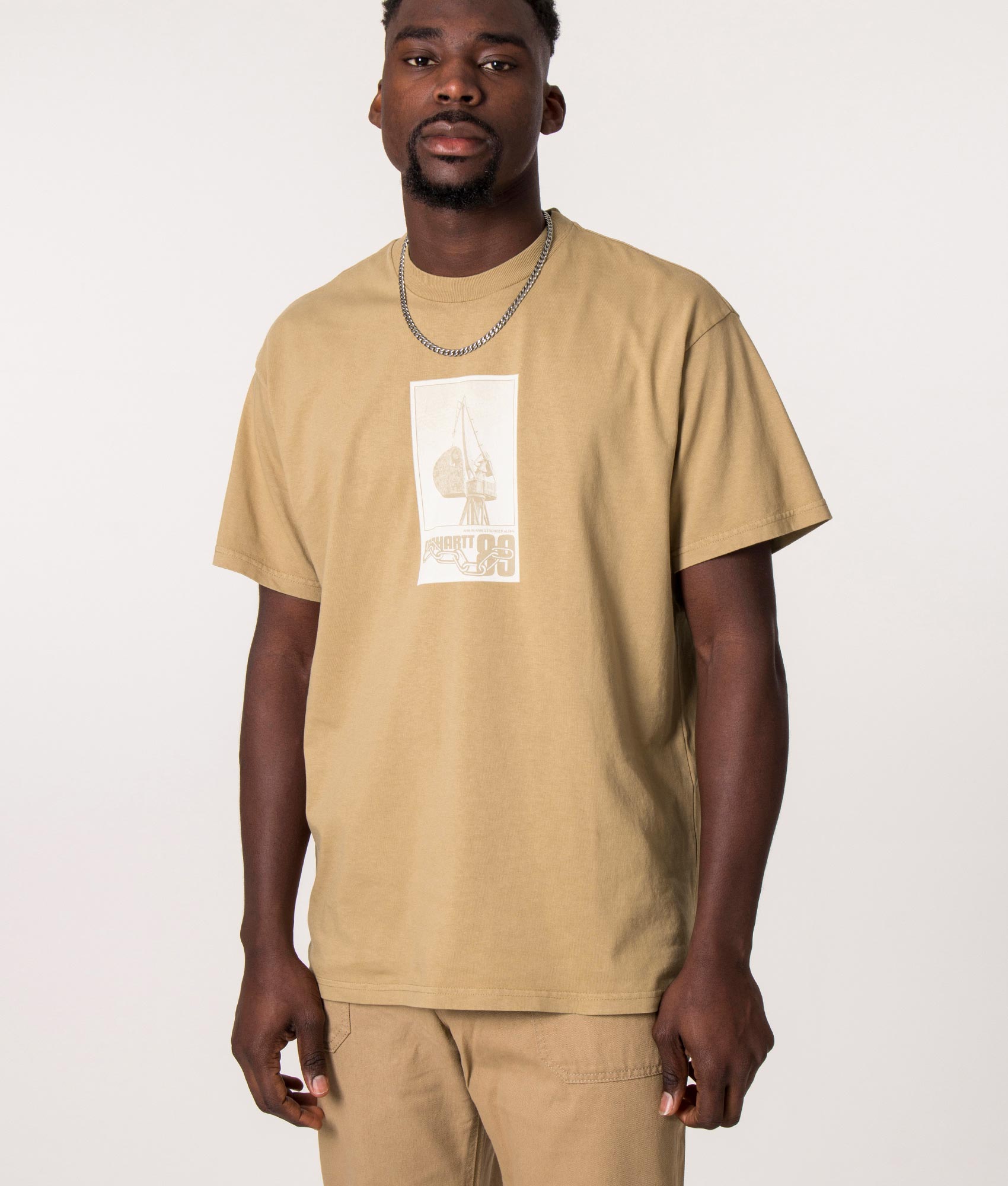 Relaxed Fit Worksite T-Shirt Dusty H Brown | Carhartt WIP | EQVVS