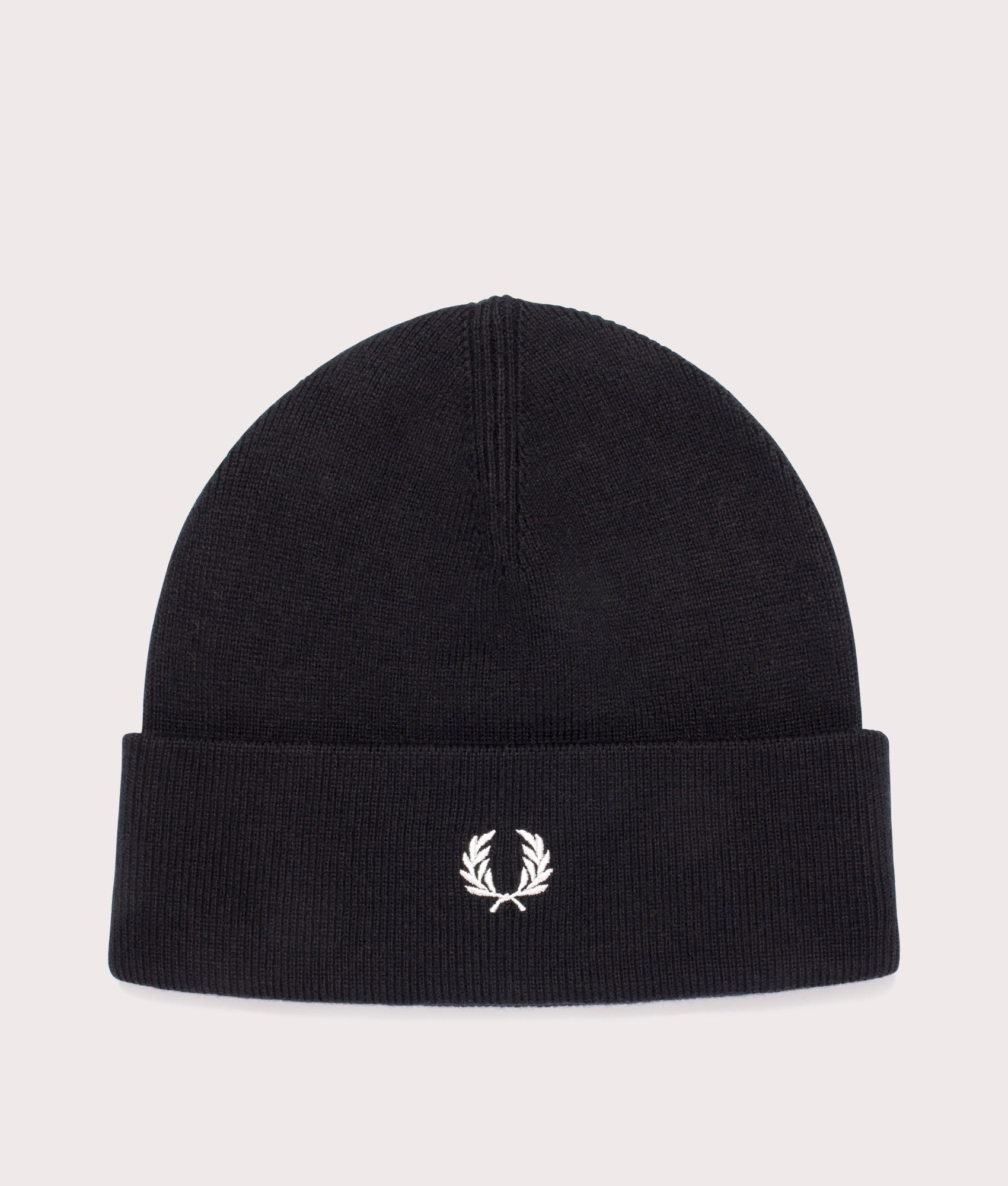 Merino Wool Beanie Black | Fred Perry | EQVVS