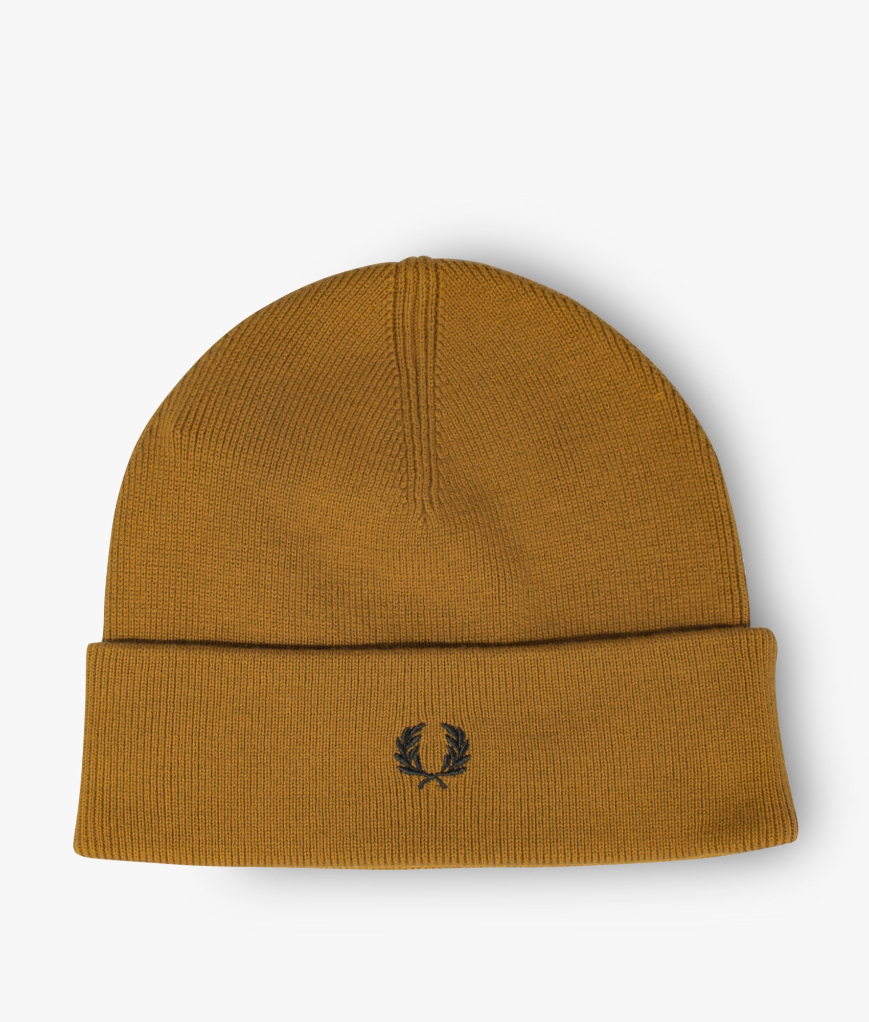 Merino Wool Beanie Dark Caramel | Fred Perry | EQVVS