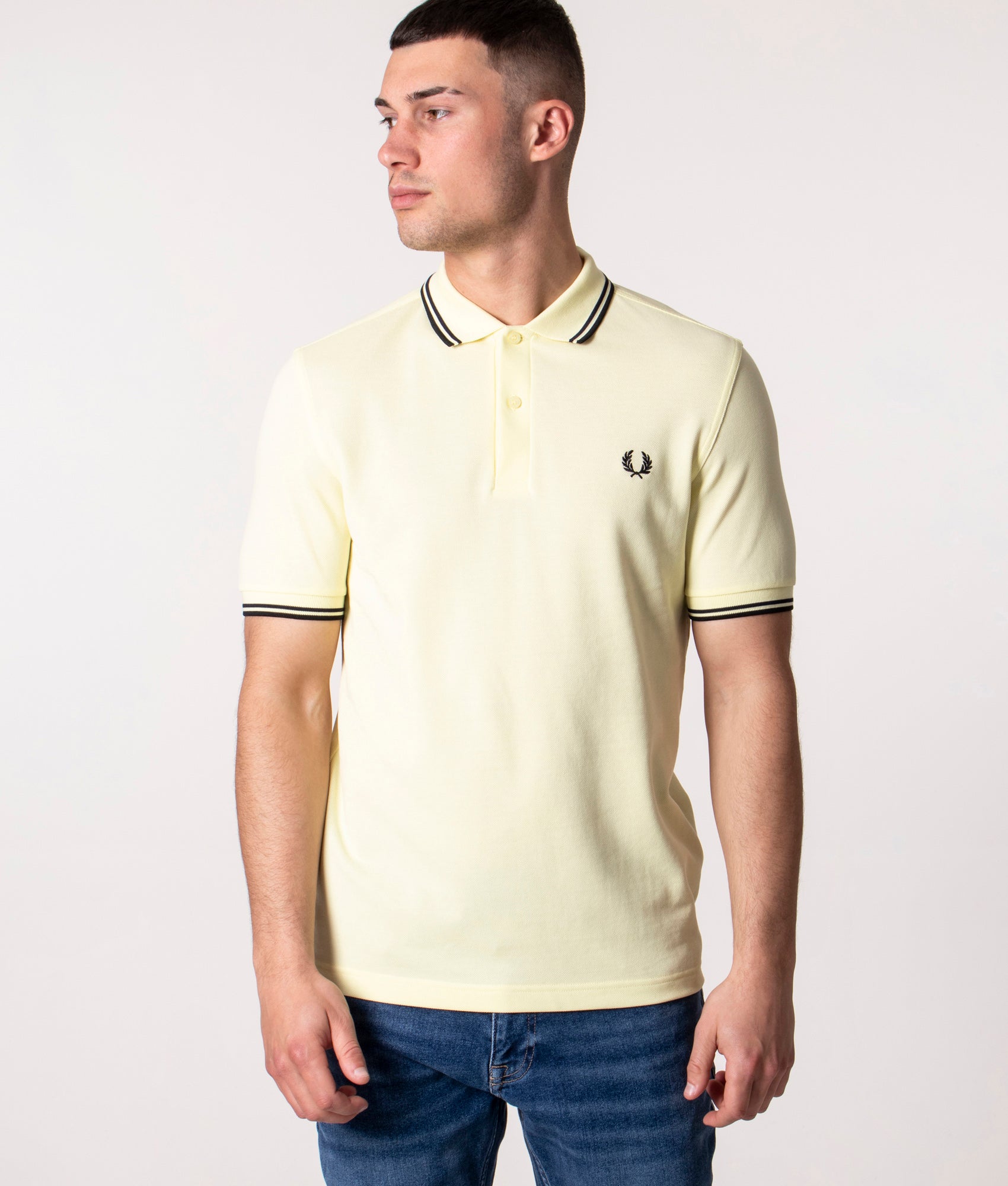 Twin Tipped Polo Shirt Wax Yellow | Fred Perry | EQVVS