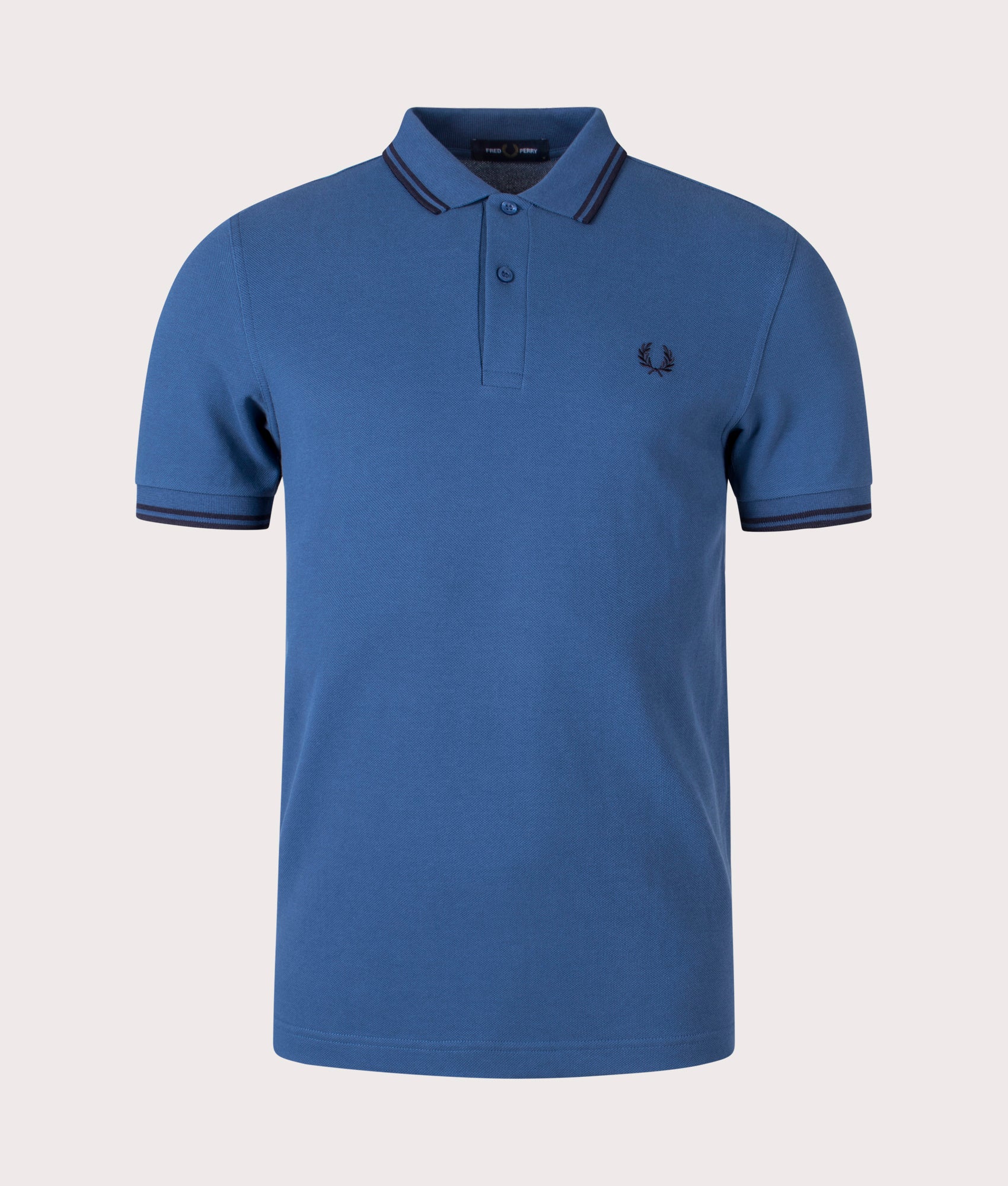 Twin Tipped Fred Perry Shirt Midnight Blue Navy | Fred Perry | EQVVS