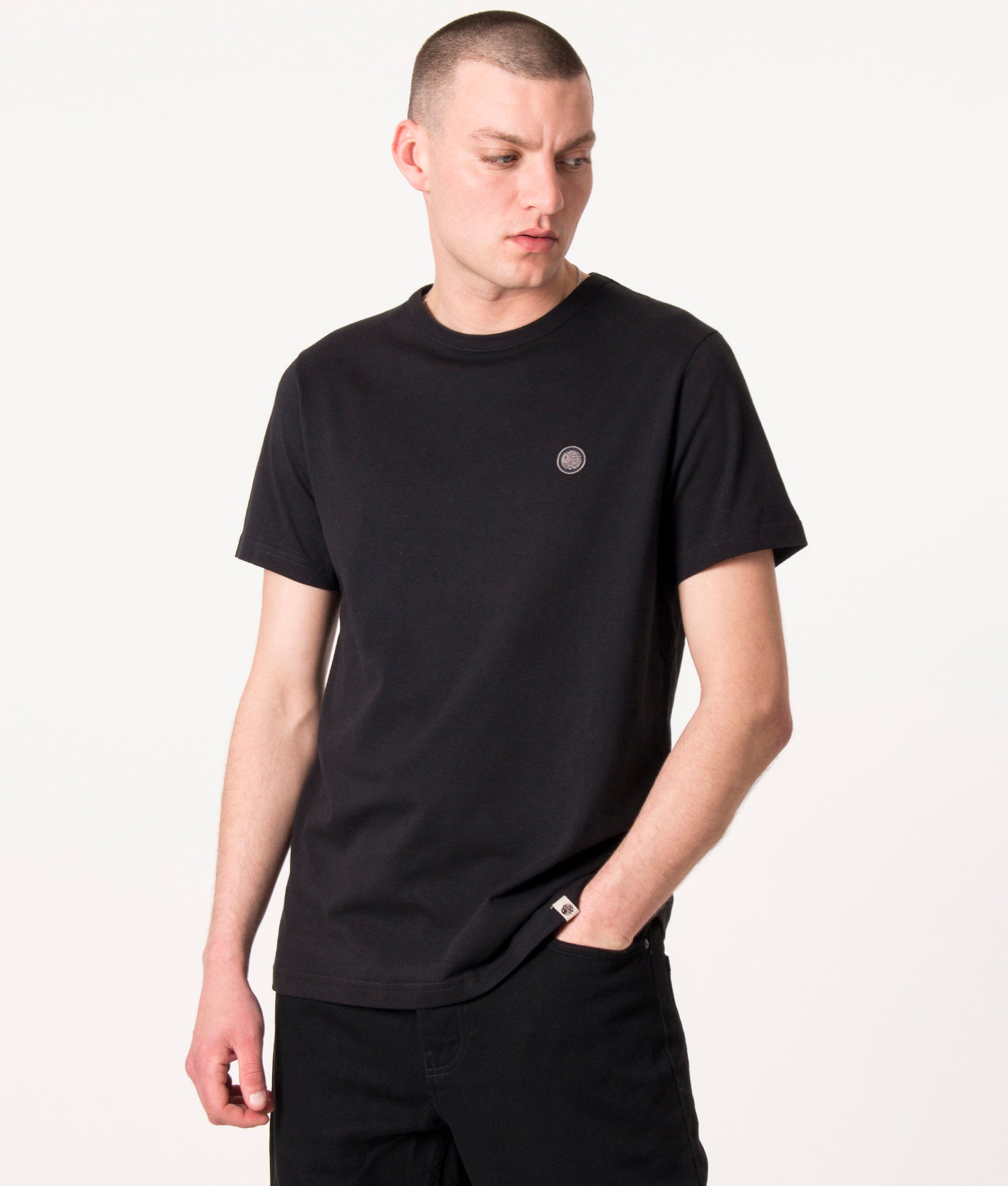 Mitchell T-Shirt in Black | Pretty Green | EQVVS