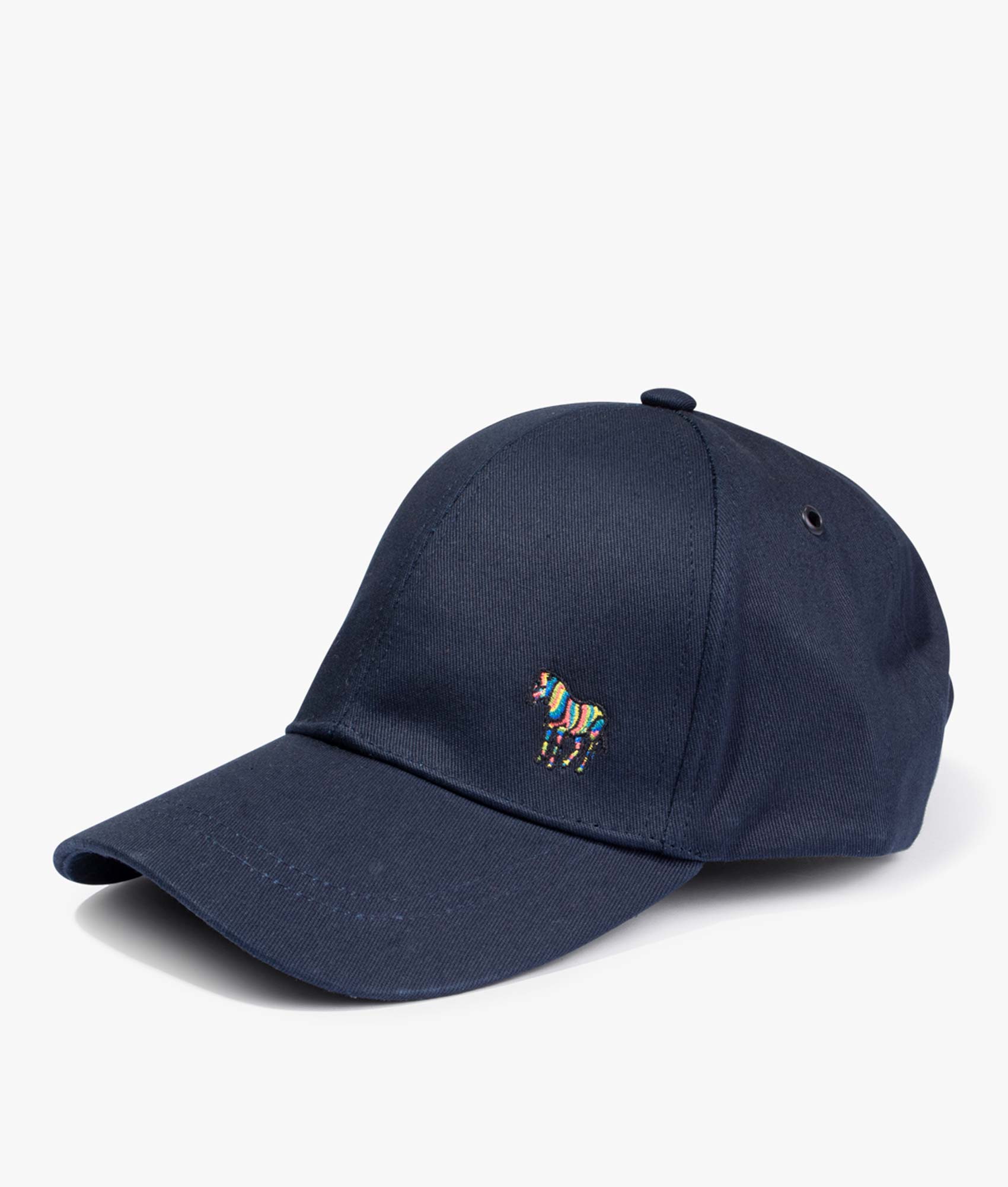 Zebra Logo Cotton Baseball Cap Navy | PS Paul Smith | EQVVS