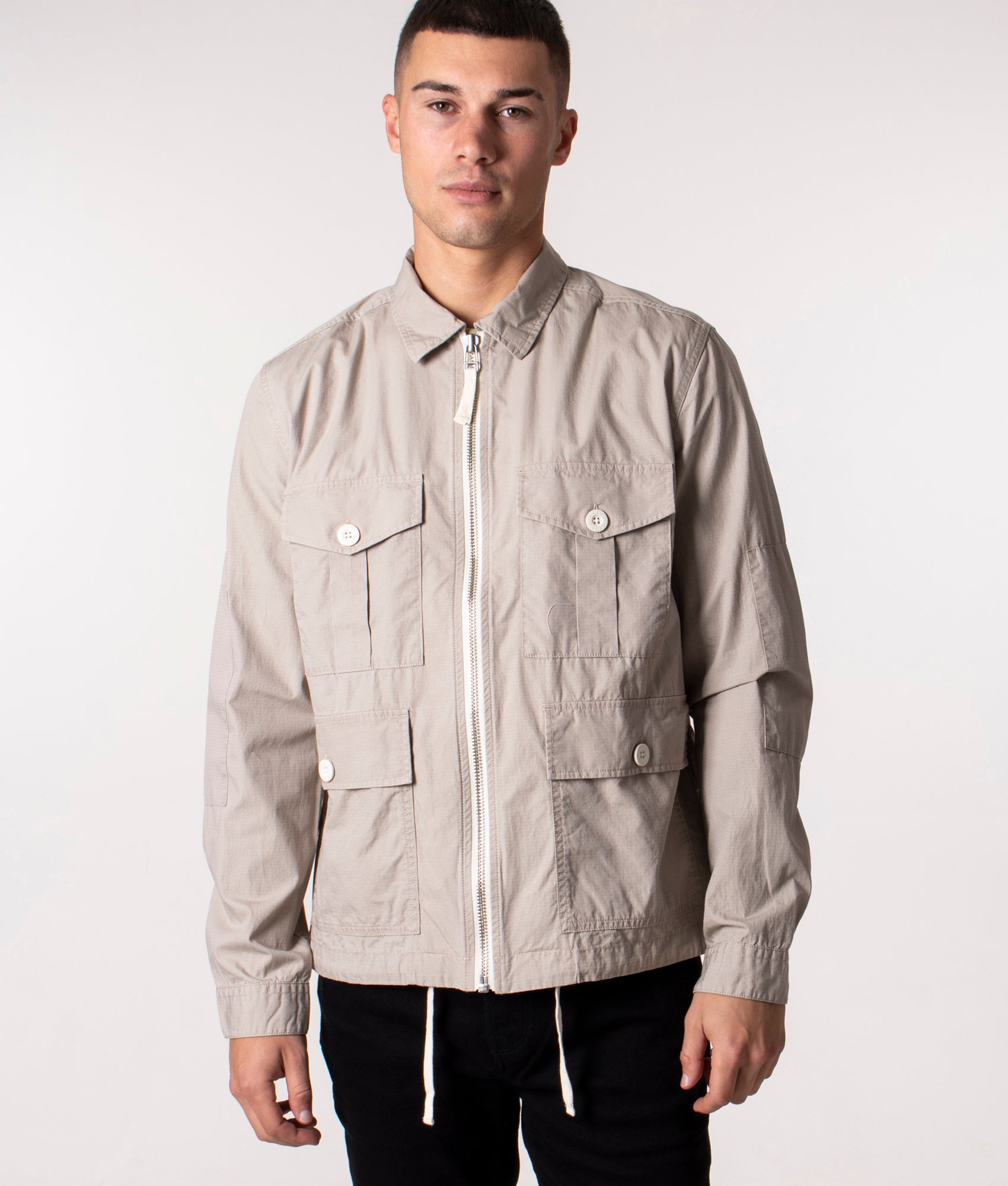 Creedence Overshirt Sand | Pretty Green | EQVVS