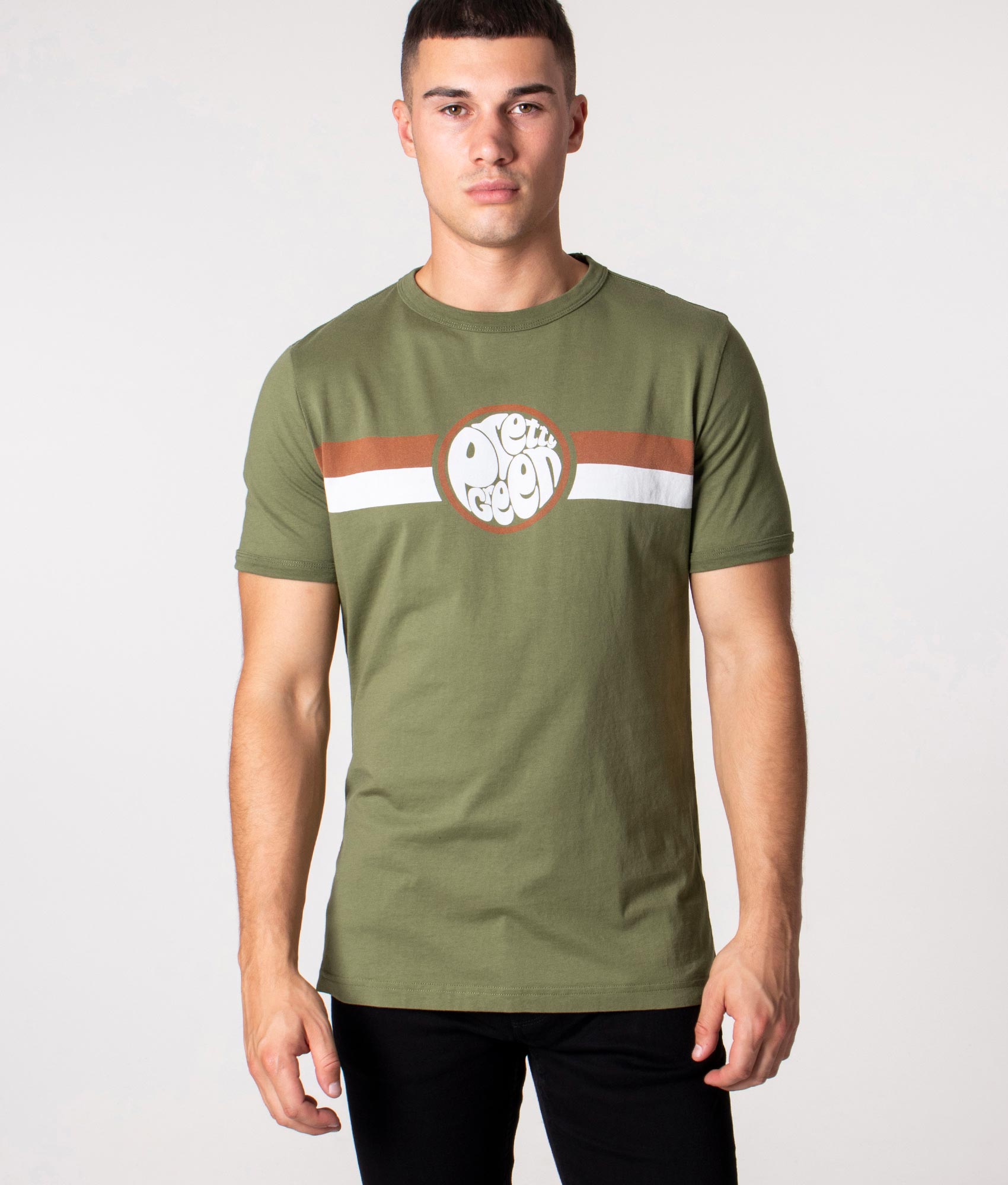 Slim Fit Tilby Logo T-Shirt Green | Pretty Green | EQVVS