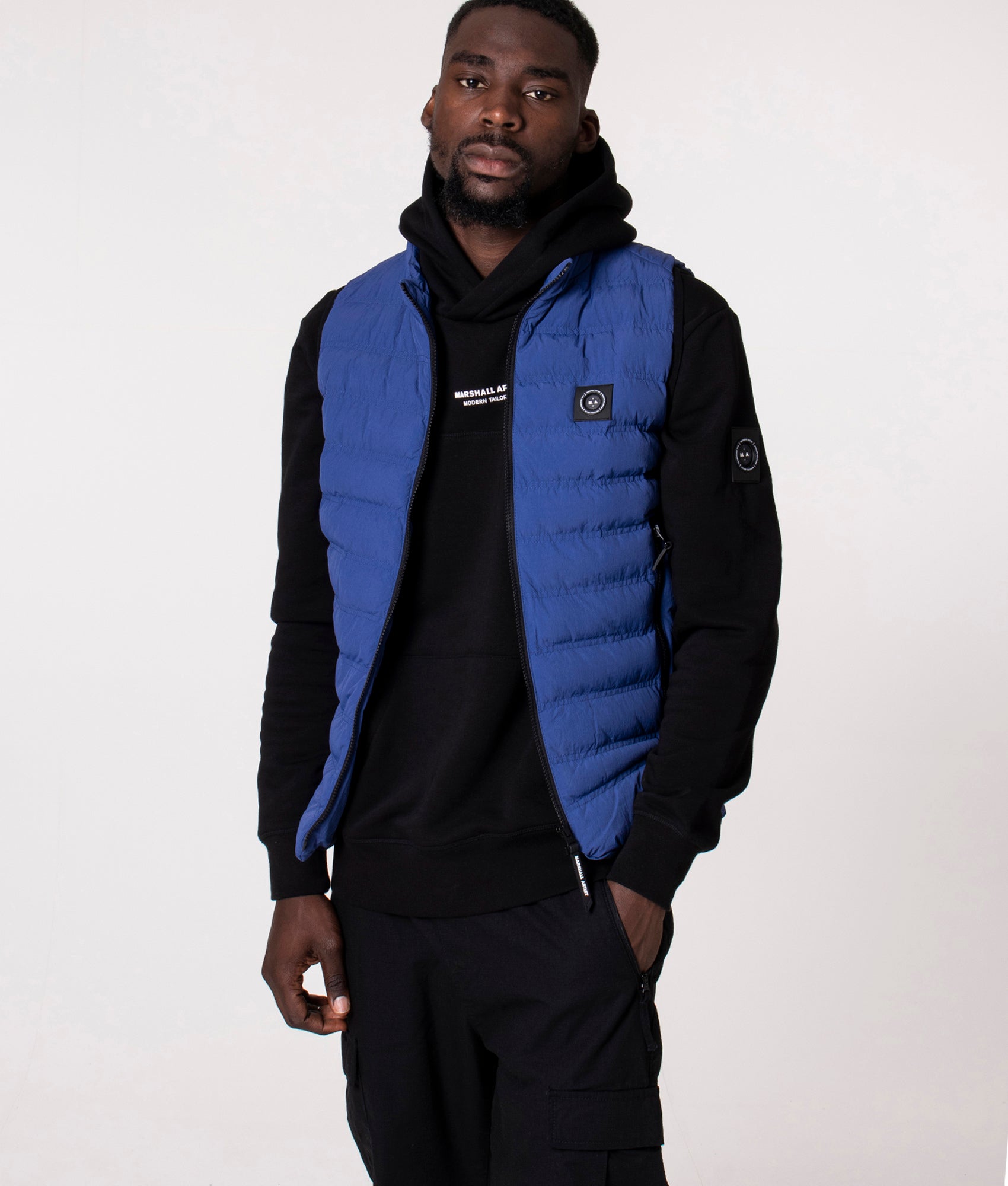 Lightweight Bubble Gilet French Navy | Marshall Artist | EQVVS
