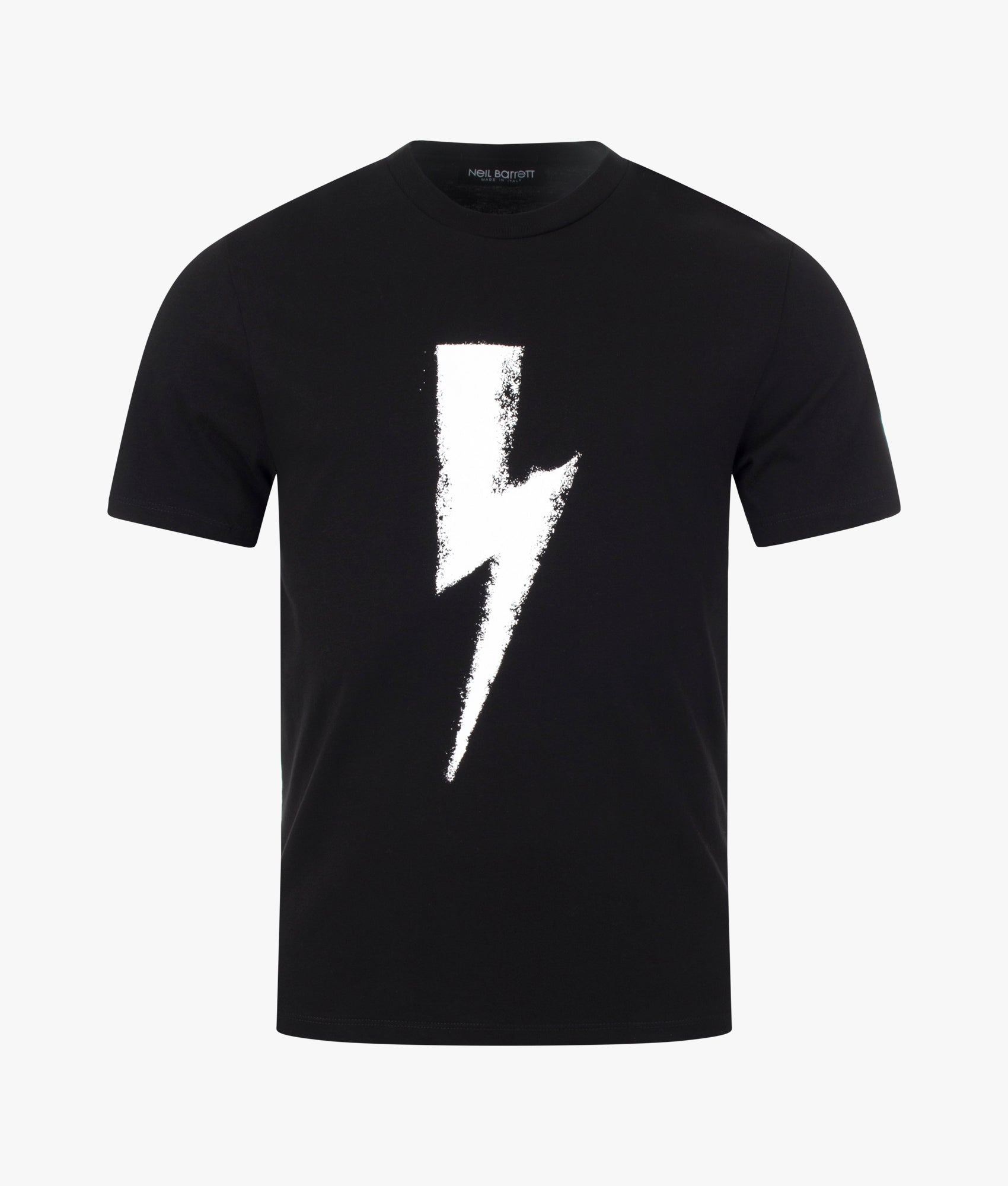 Chalk Bolt T-Shirt Black White | Neil Barrett | EQVVS