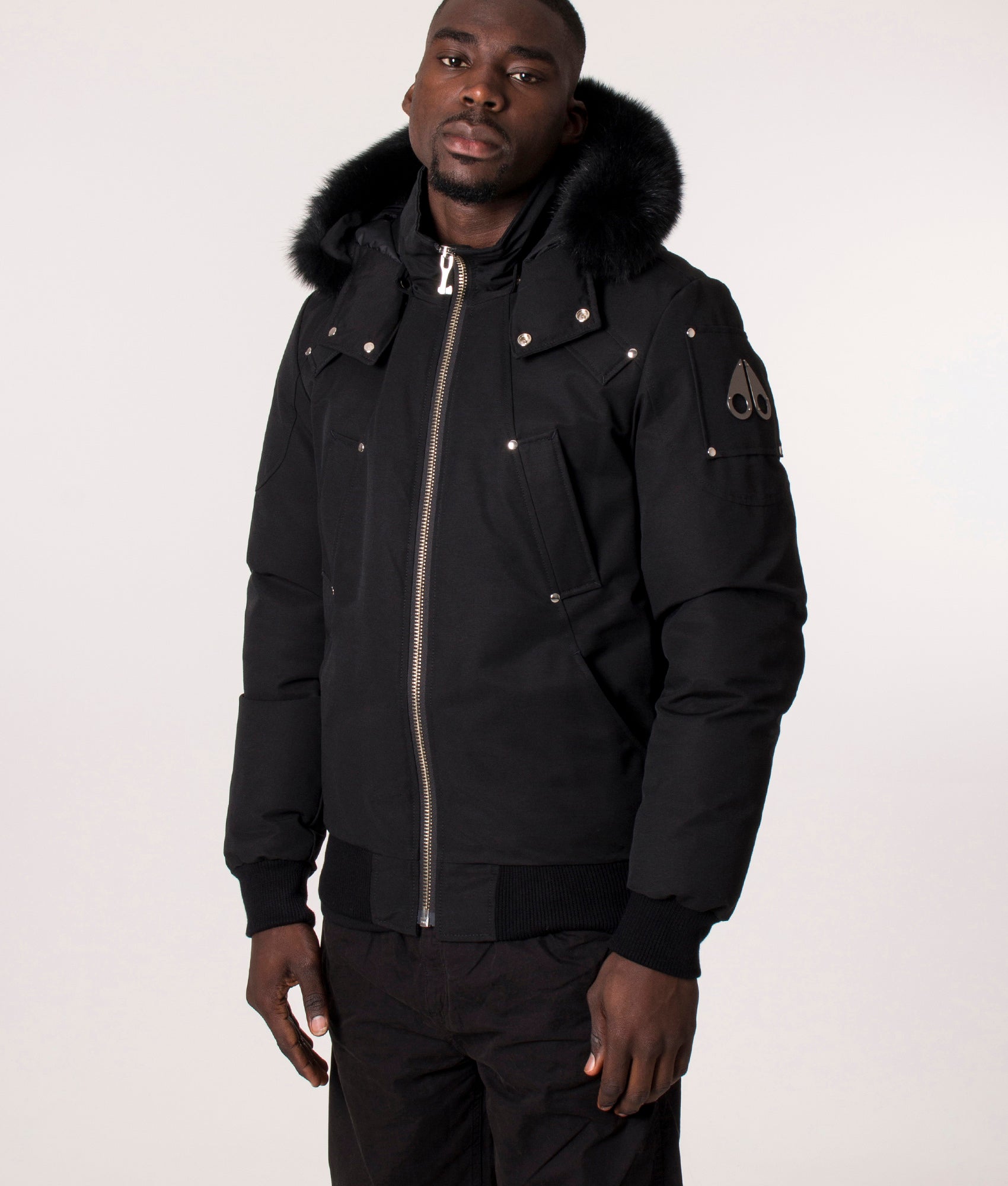 Slim Fit OriGinal Ballistic Bomber Black | Moose Knuckles | EQVVS